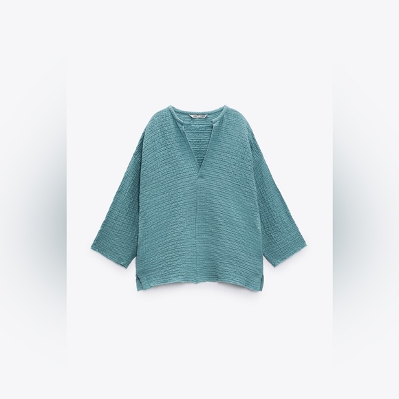 Zara | Tops | Zara Textured Top | Poshmark